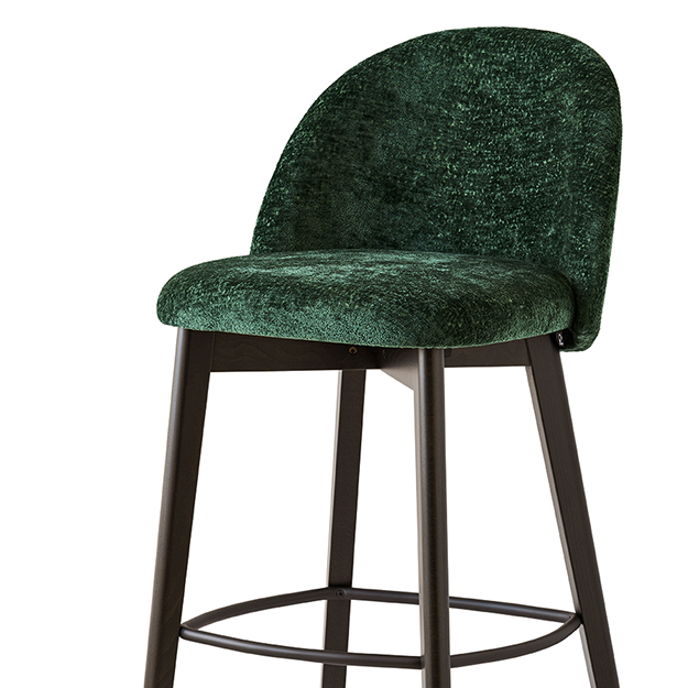 Connubia Tuka Mid Bar Stool Wood Legs